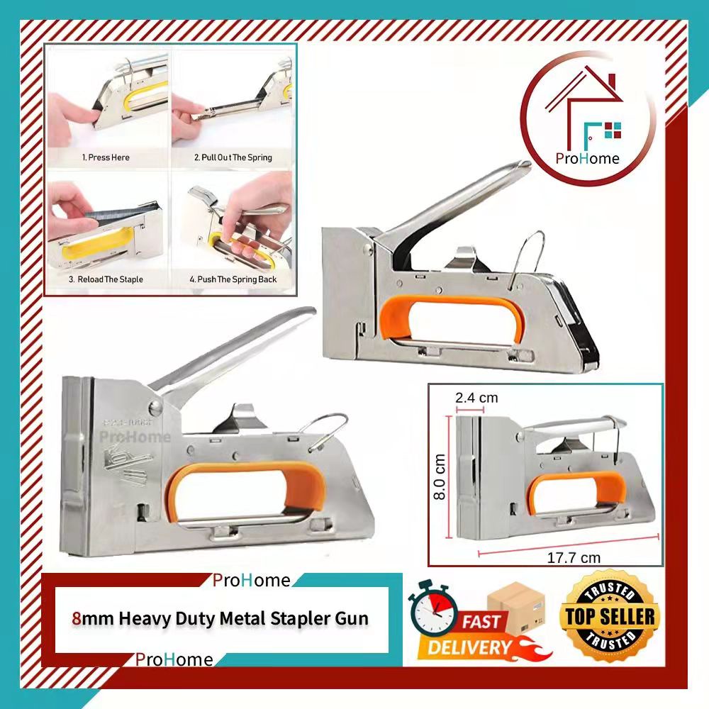8mm Heavy Duty Metal Stapler Gun/ Nail Stapler | Shopee Malaysia