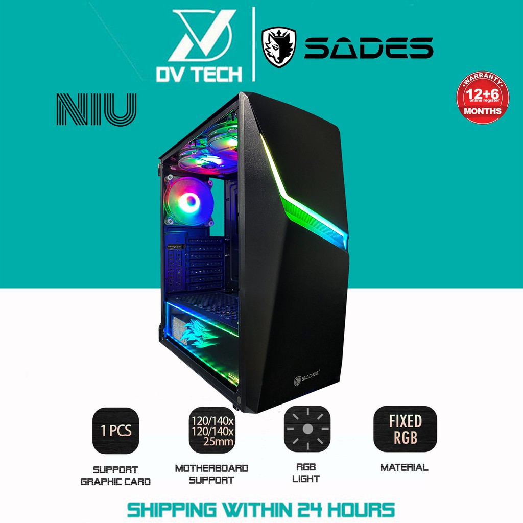 Sades Niu Gaming PC Casing | Shopee Malaysia
