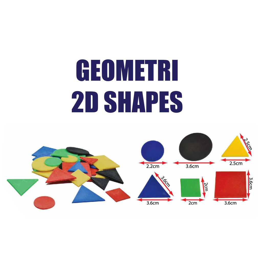 Plastik Geometri 2D Shapes (750's) | Shopee Malaysia