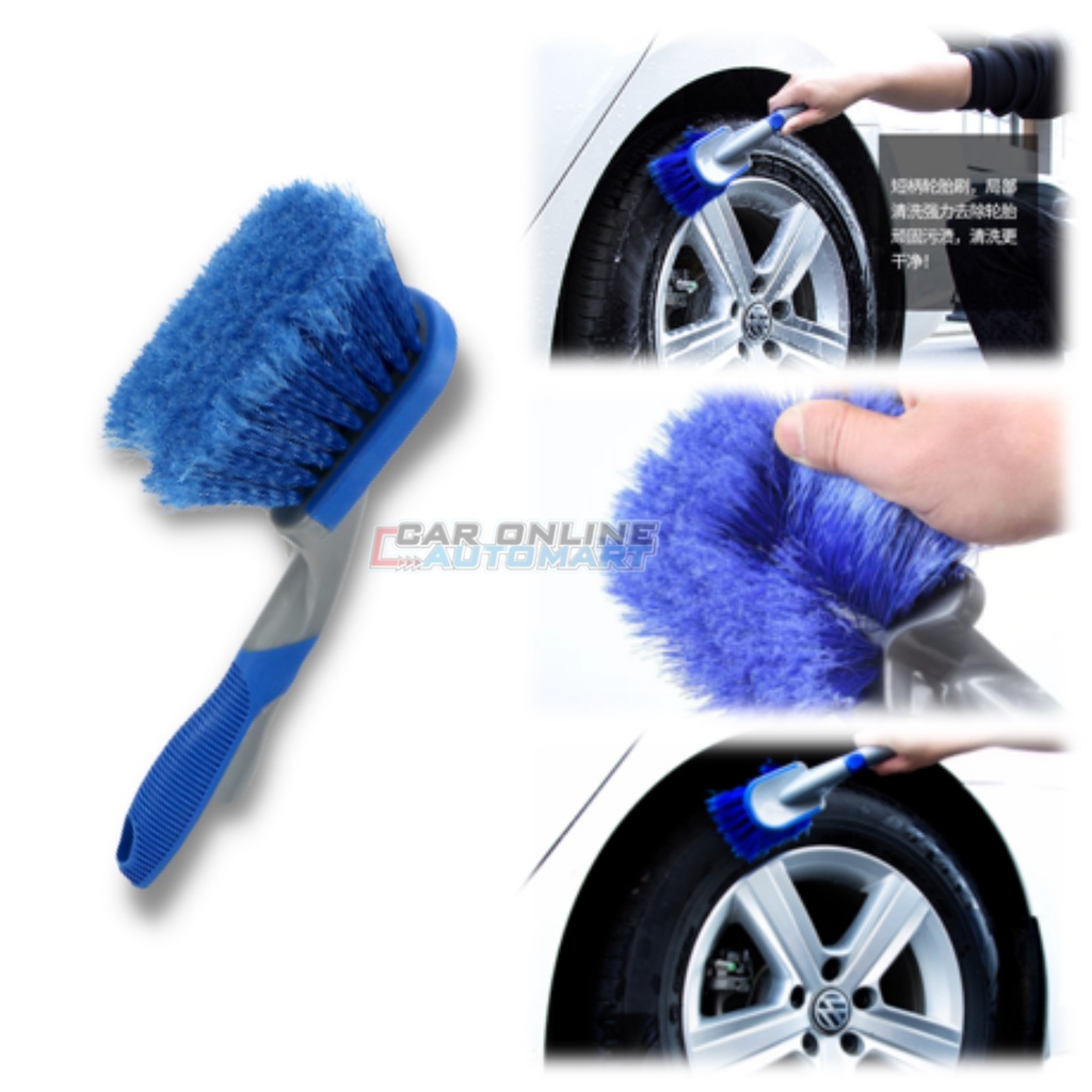 Tyre Cleaning Brush Car Wash Auto Tool Car Bike Motorcycle Wheel Berus ...