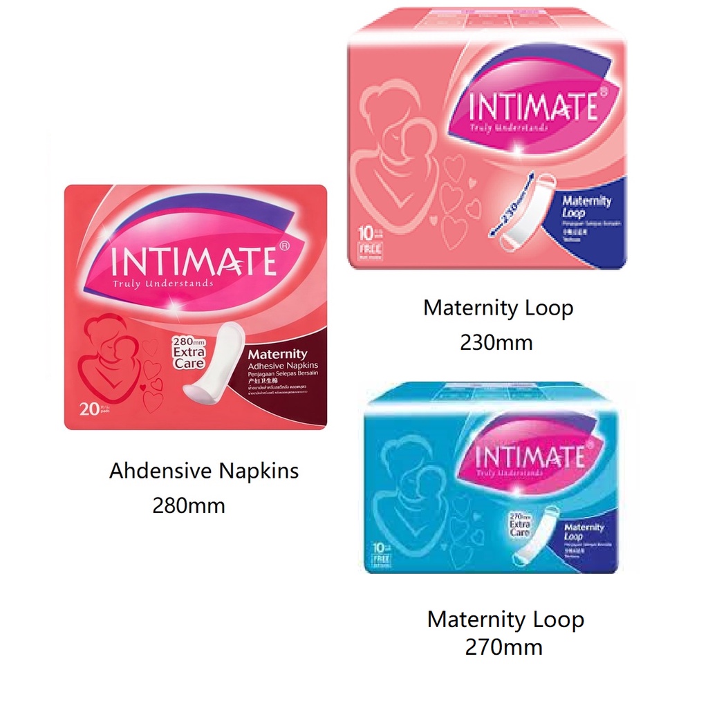 Intimate Maternity Adhesive Napkins 20s / Maternity Loop 10s 230mm ...