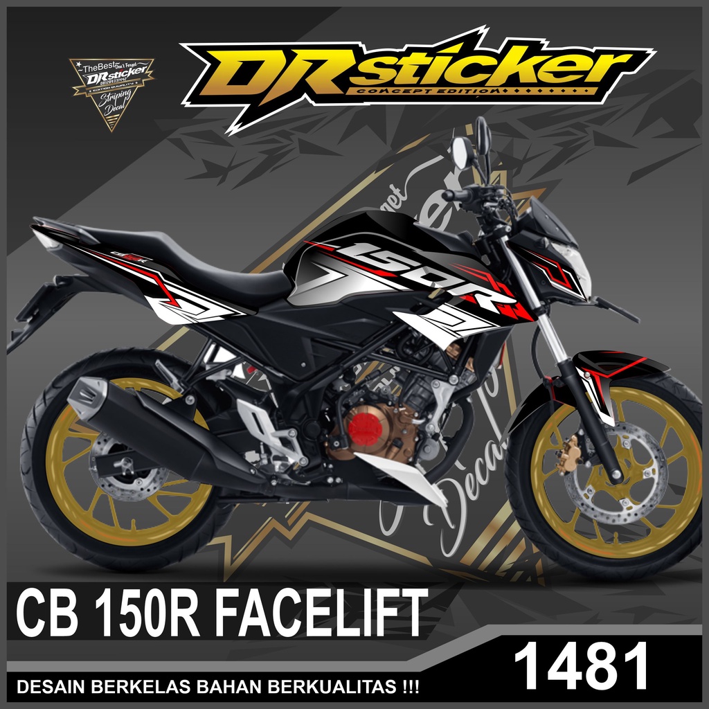 Dekal Sticker CB 150R FACELIFT full body Sticker Scotlet CB 150R Design ...