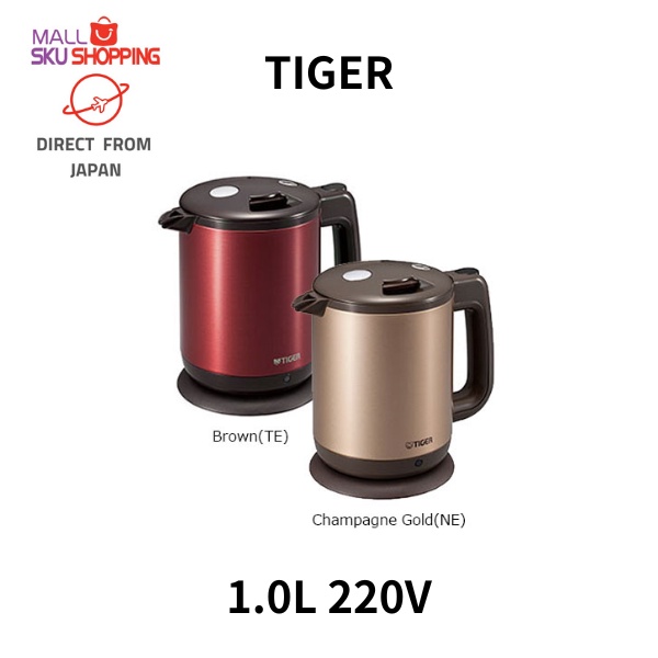TIGER Electric kettle 1.0L PCD-A10W NEZ 220V 【Direct from Japan ...
