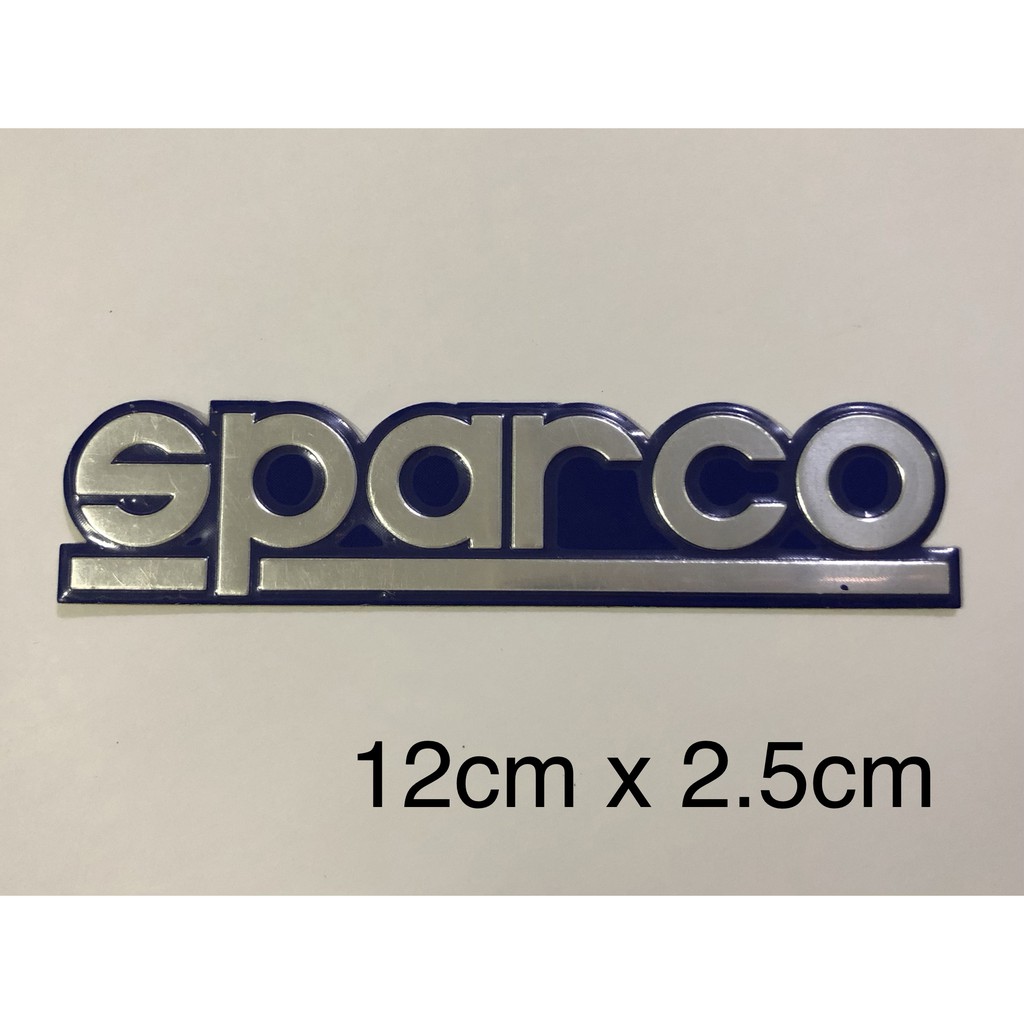 Car Aluminum Emblem SPARCO 12cm x 2.5cm Motorsport Graphic Mod Tuning ...