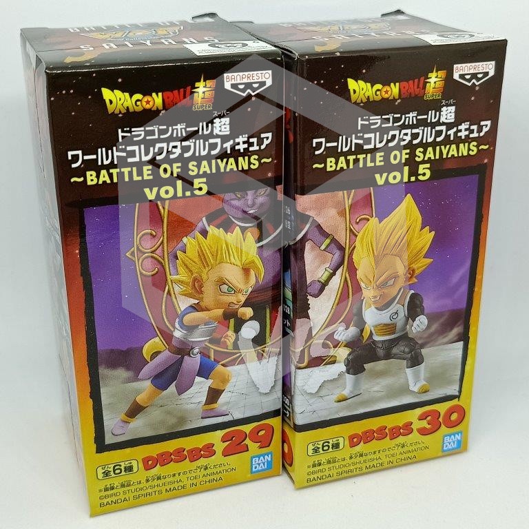 BANPRESTO WCF DRAGON BALL SUPER [SUPER SAIYAN VEGETA VS CABBA] -BATTLE ...