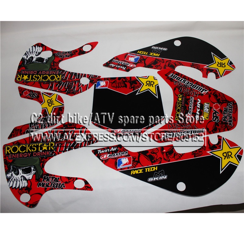 3M Stickers Decals Red Sticker Blue Green For Klx110 Kx65 02-08 Drz110 ...