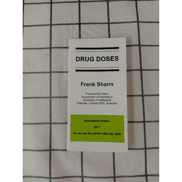 Drug Doses by Frank Shann [17th edition] (Preloved book) | Shopee Malaysia