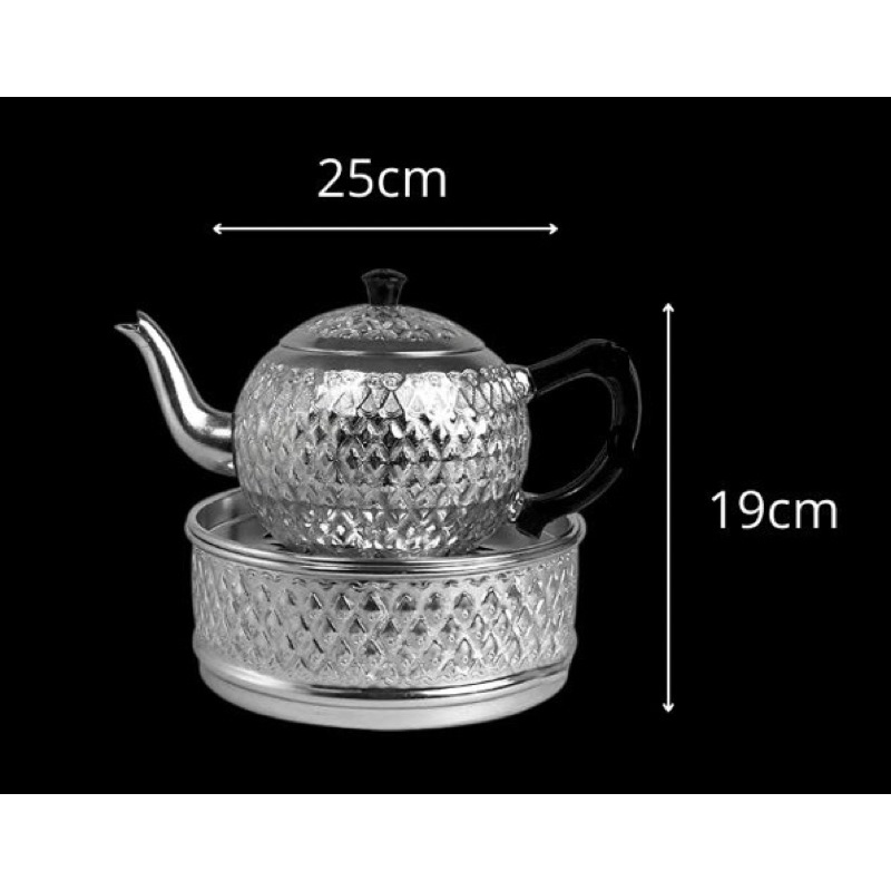 Ready Stock Thailand Original Aluminium Kettle with Tray / Kendi / Teko ...