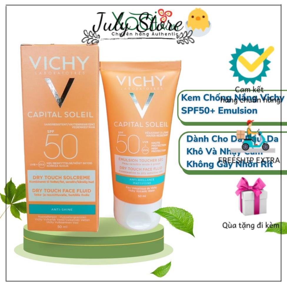 Vichy SPF50 + Sunscreen For Oily, Dry And Sensitive Skin Colorless ...