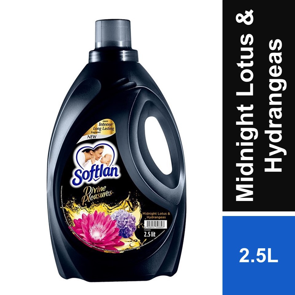 Softlan Divine Pleasures Fabric Softener Midnight Lotus & Hydrangeas 2 ...