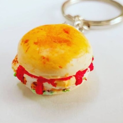 Kawaii Handmade Ramlee Burger Keychain | Shopee Malaysia