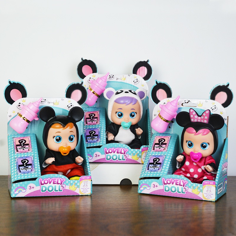 6 inches baby toys panda cry babies Baby Alive doll toys talking dolls ...