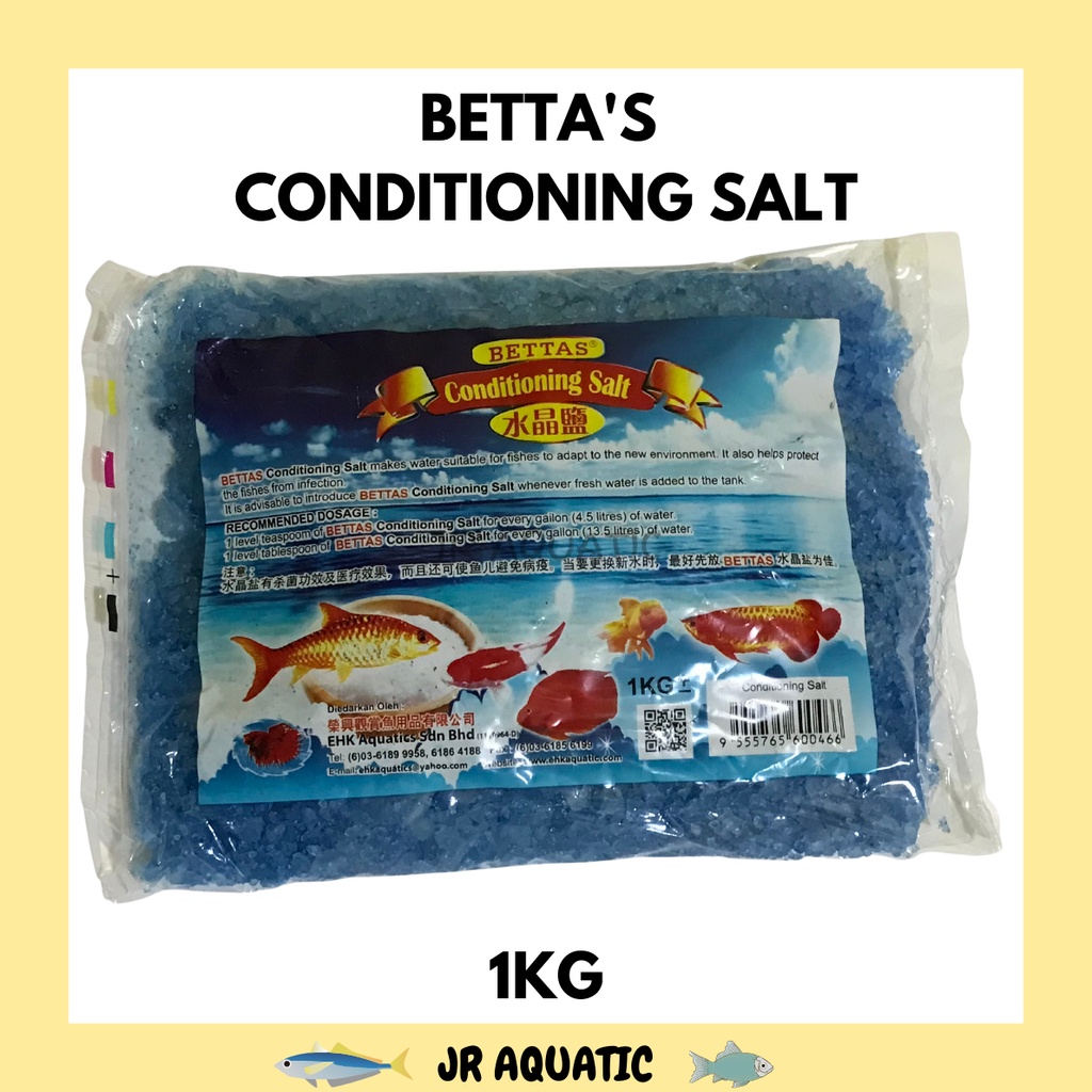 BETTAS CONDITIONING SALT BLUE 1KG Freshwater Fish Aquarium | Shopee ...