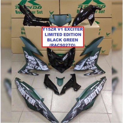 Rapido Cover Set Yamaha Y15ZR V1 V2 Exciter Limited Edition Black Copper Black Green Accessories ...