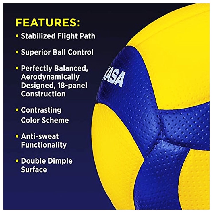 [100% Original] Mikasa Volleyball MVA 390w 330w 300w 200w Size 5 Volley ...