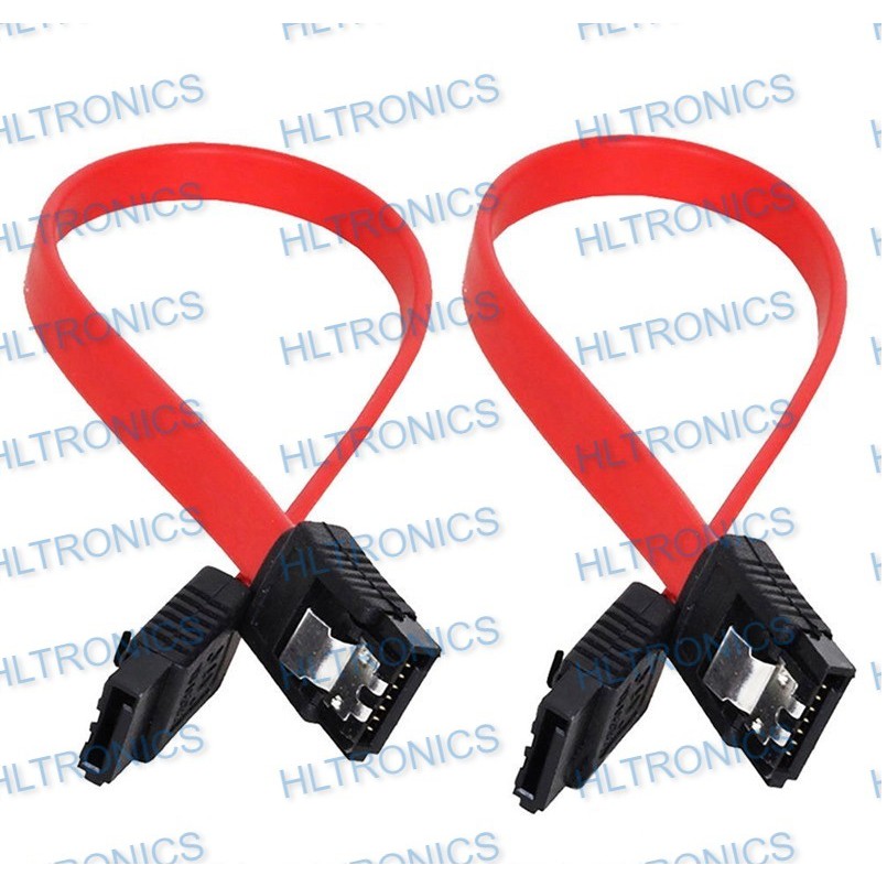 Serial ATA SATA Data HDD Hard Drive 40cm Disk Signal Cables (RED) with ...