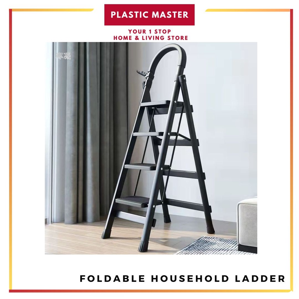 4/5/6 Tier Foldable Household Ladder Folding Ladder Herringbone ...