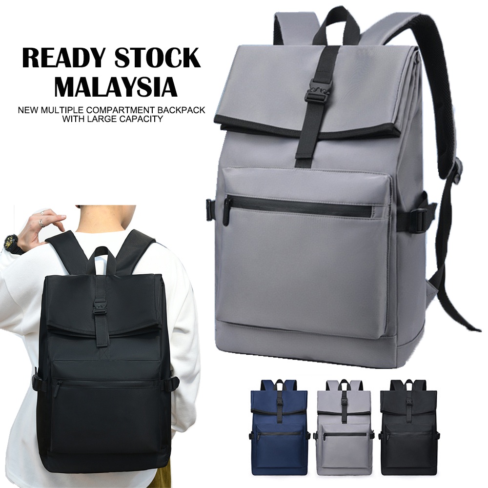 Backpack Multiple Compartments With Large Capacity Beg Belakang Travel ...