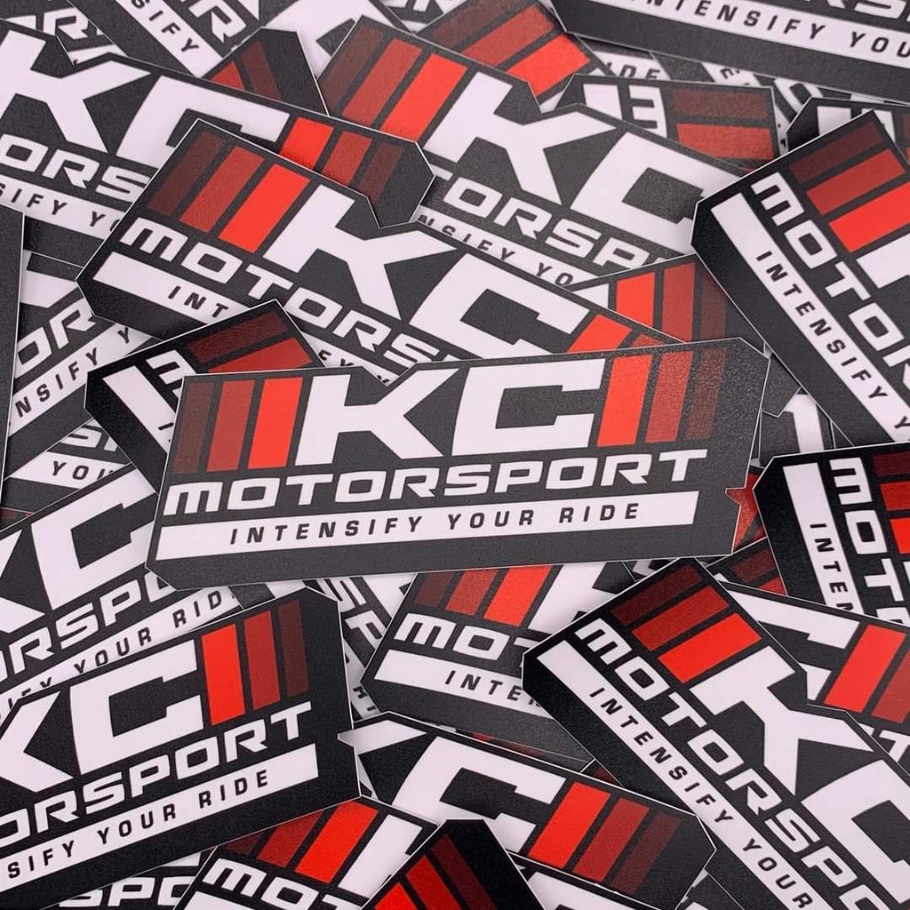 KC Motorsport Logo Sticker (Printed Matte Laminated) | Shopee Malaysia