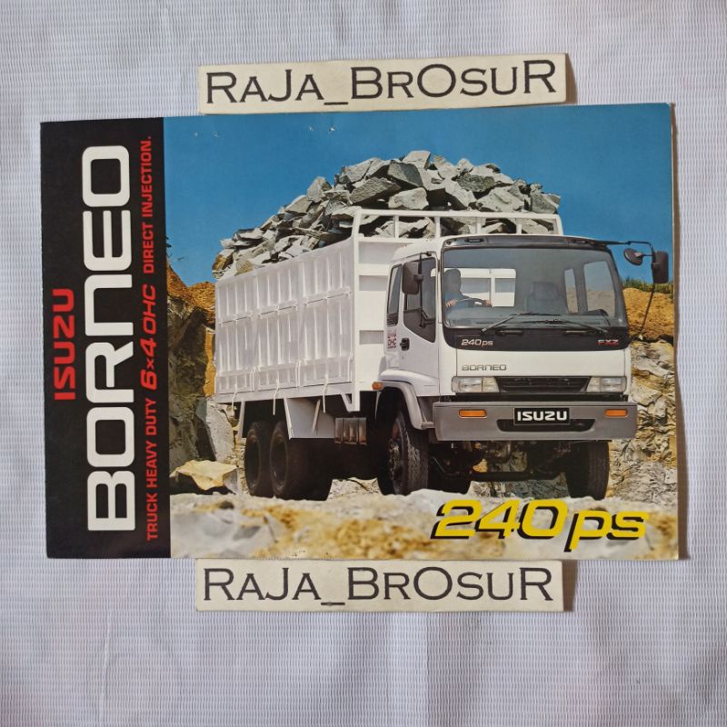Isuzu Borneo FXZ 240 PS 6x4 dump truck Brochure Poster | Shopee Malaysia