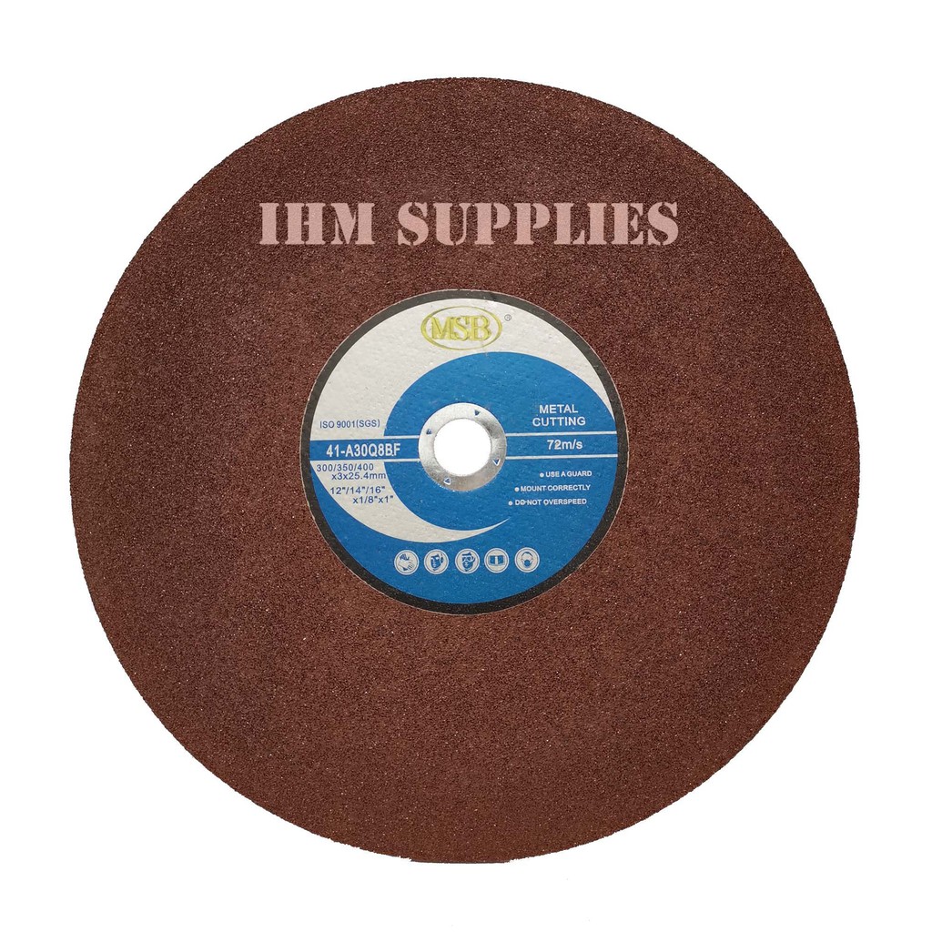 14” (355MM) T41 Fiber Glass Reinforce MSB Flat Cutting Disc | Shopee ...