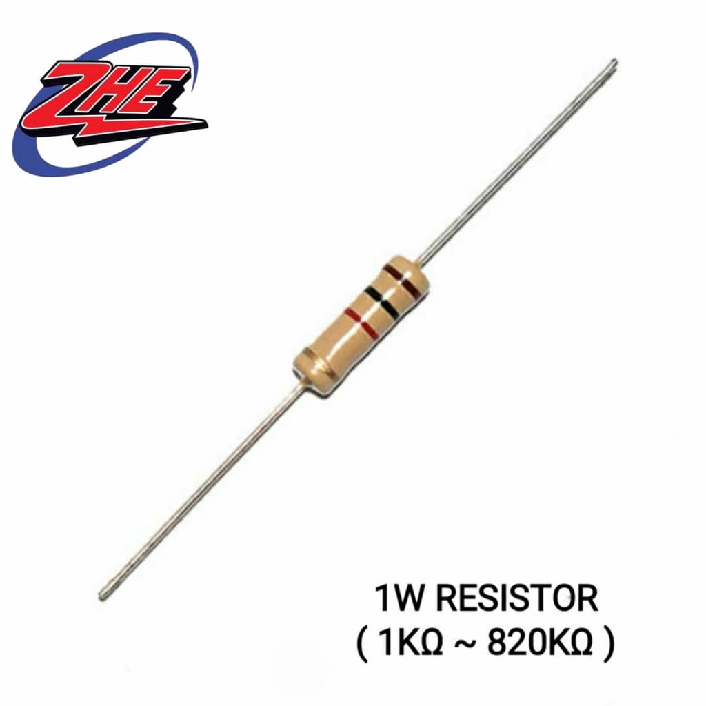 RESISTOR 1K ~ 820K 1W 5%TOLERANCE ( 1KΩ ~ 820KΩ ) / RESISTANCE ...