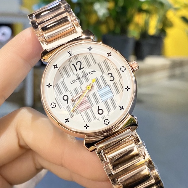 Louis Vuitton women quartz luxury fashion watch LV new watch Jam tangan ...