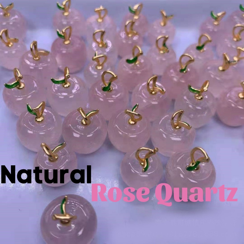 C.you 🔥Ready Stock 🔥Natural 🌷Rose Quart🌷Apple Shape Pedant DIY ... C.you 🔥Ready Stock 🔥Natural 🌷Rose Quart🌷Apple Shape Pedant DIY ...