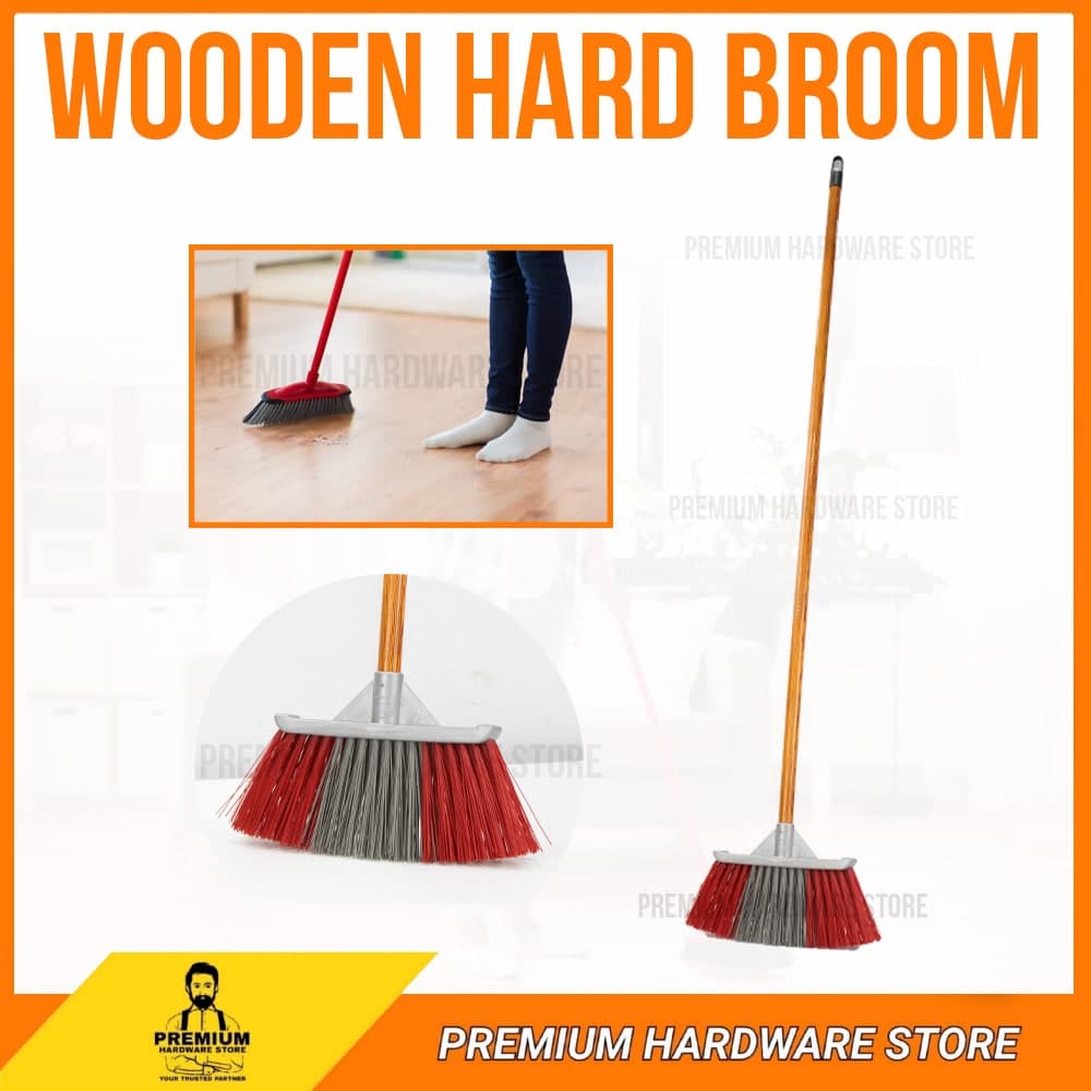 RAYACO 2021 House Cleaning Magic Broom Dry / 414P WOODEN HARD BROOM /扫把 ...