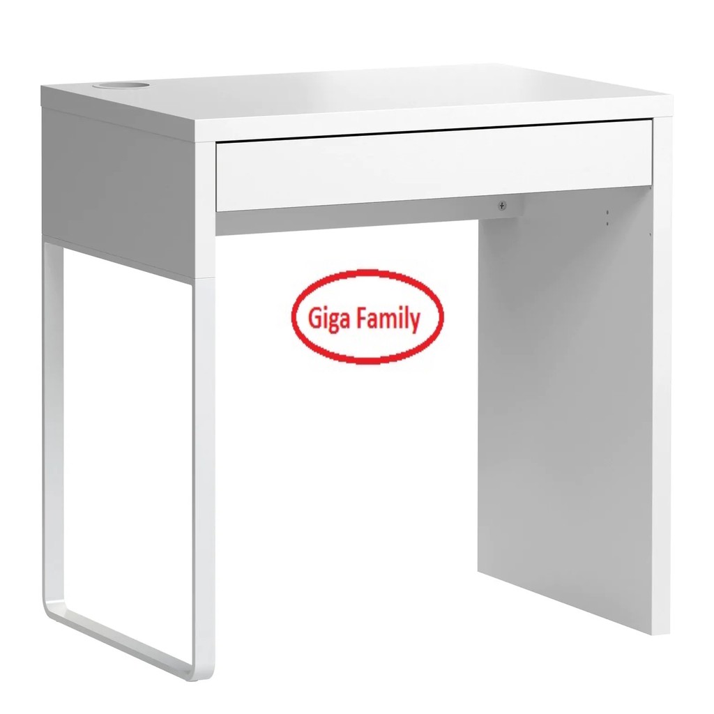 I K E A MICKE Desk, white, 73x50 cm | Shopee Malaysia