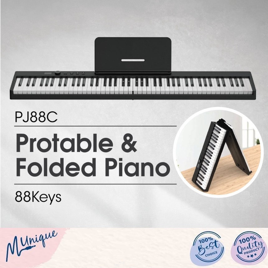 Konix-Li Portable 88-Key Folding Electric - Digital Piano / Keyboard ...