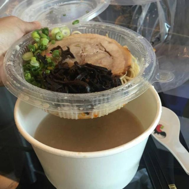 Paper Soup Bowl with Inner Tray Lid 1000cc (Asam Laksa, Curry Mee ...