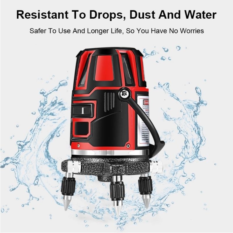 【Ready stock】5 Lines 6 Point Adjustable Laser Level 360° Rotary Indoor ...