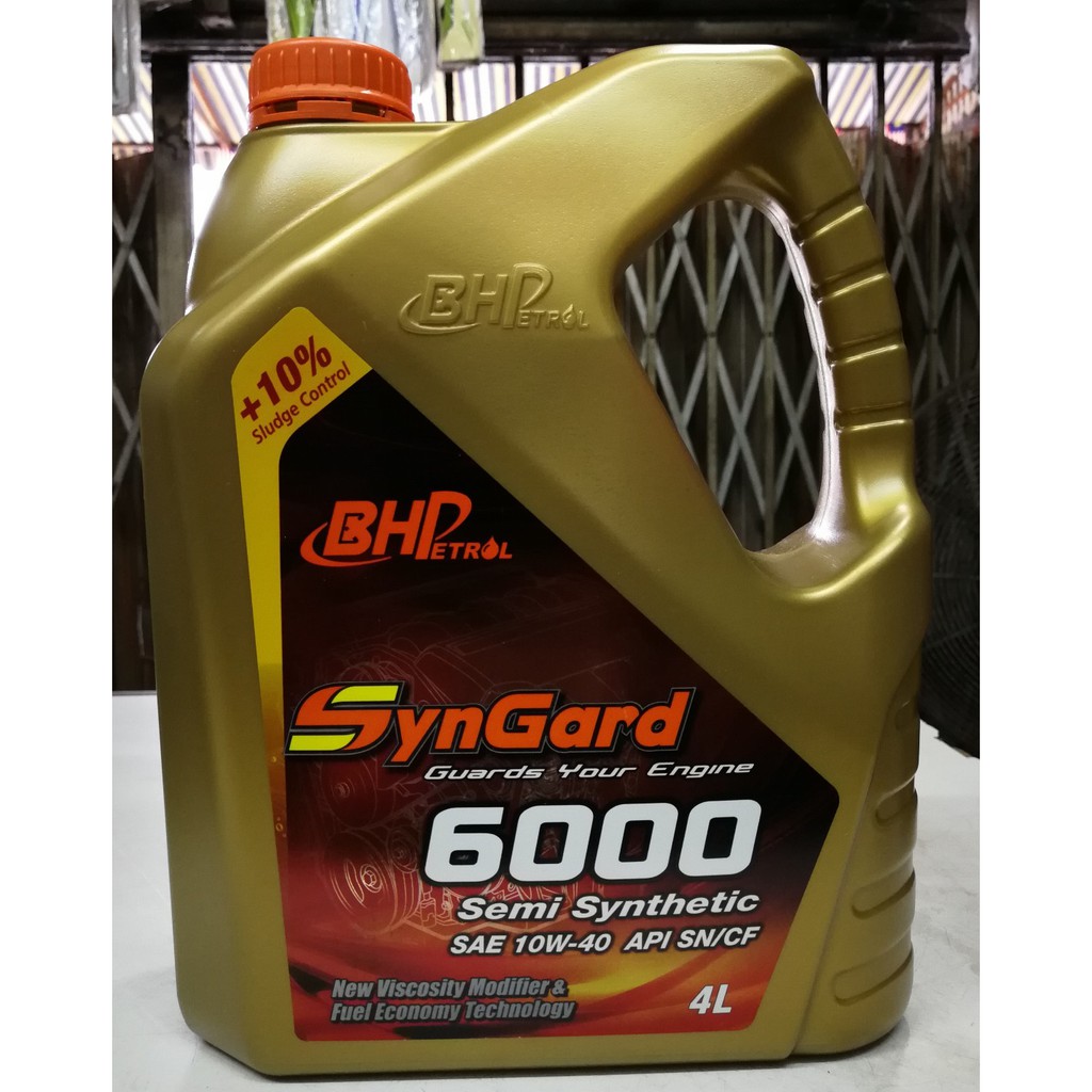 BHP SYNGARD 6000 4L MINYAK PELINCIR / MINYAK HITAM / OIL / LUBRICANT ...