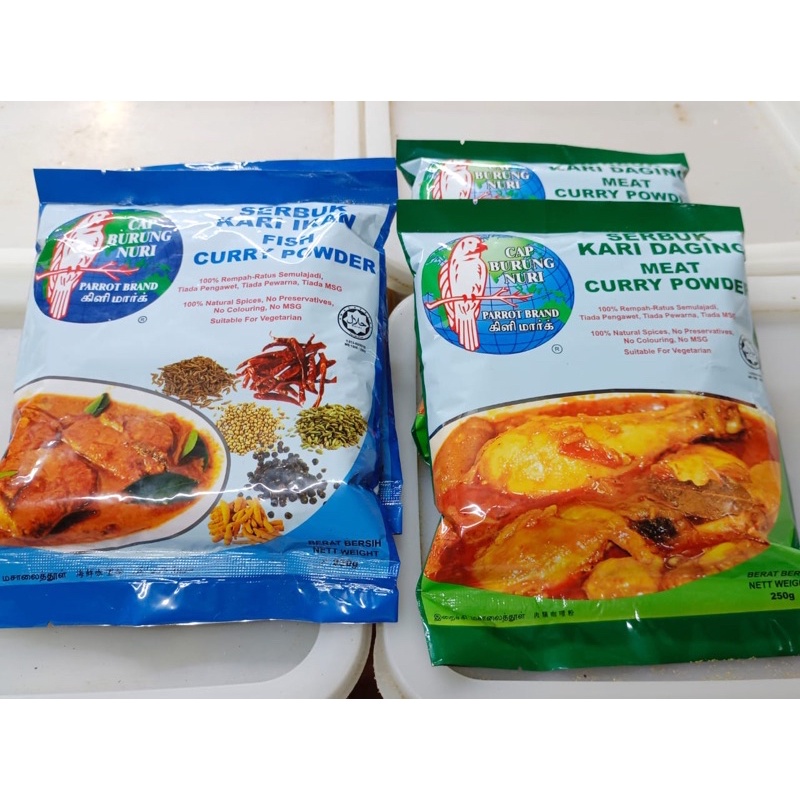 REMPAH KARI CAP BURUNG NURI / REMPAH MEE KARI (IKAN , AYAM & DAGING ...