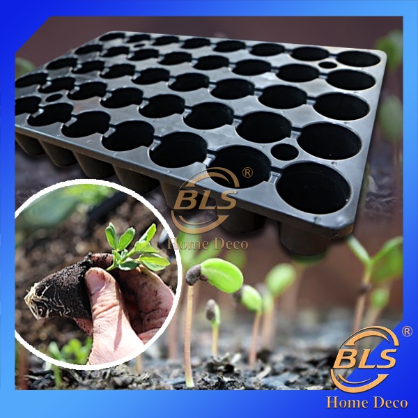 BLS 40 HOLES SEEDLING GROW TRAY PLANTS VEGETABLS FLOWERS GERMINATION ...