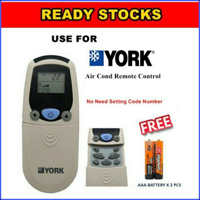 🔥York Air Conditioner Remote Control | Shopee Malaysia