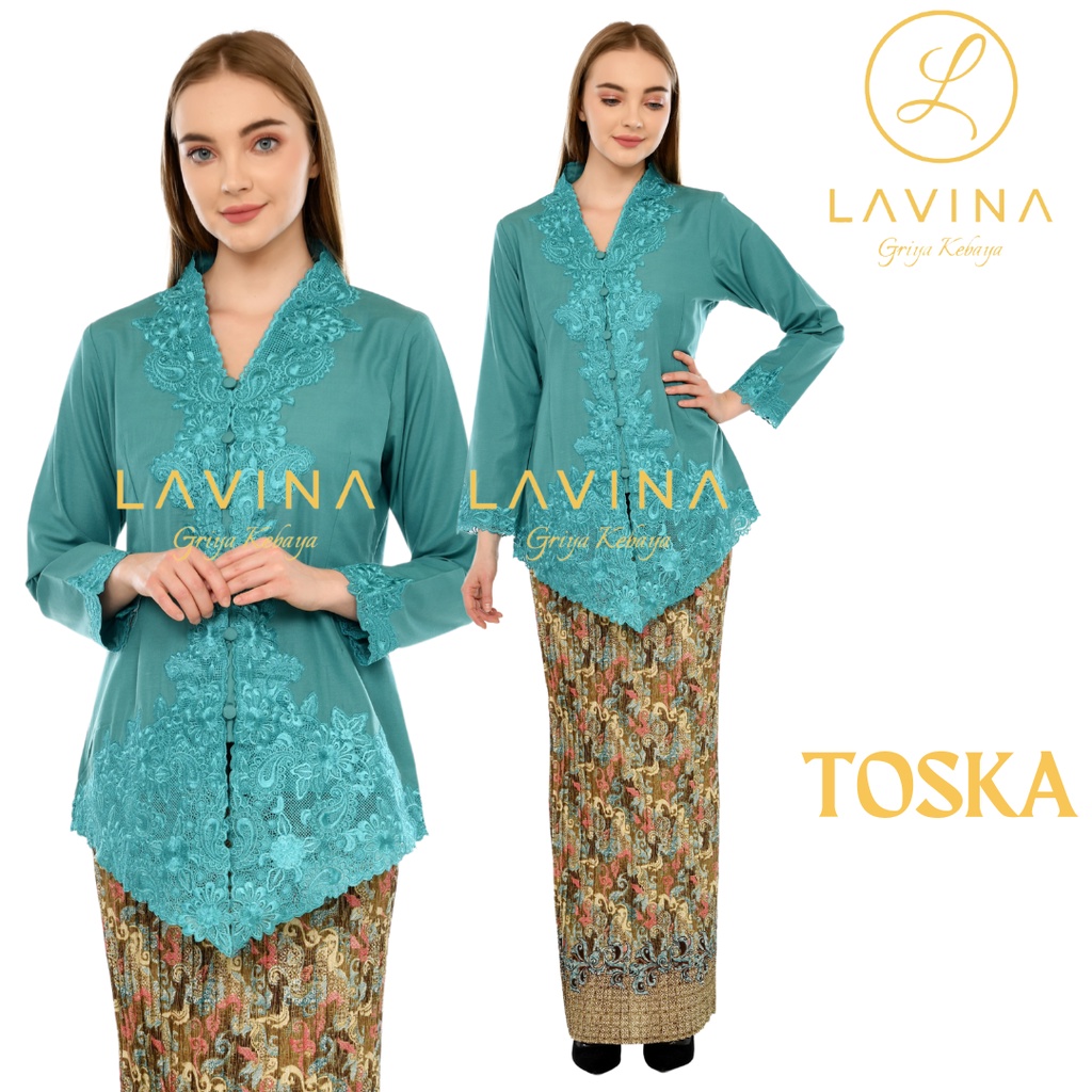 LAVINA-TOP KEBAYA ENCIM SEQUENCE LATEST BATIK DESIGN JUMBO ENCIM KEBAYA ...