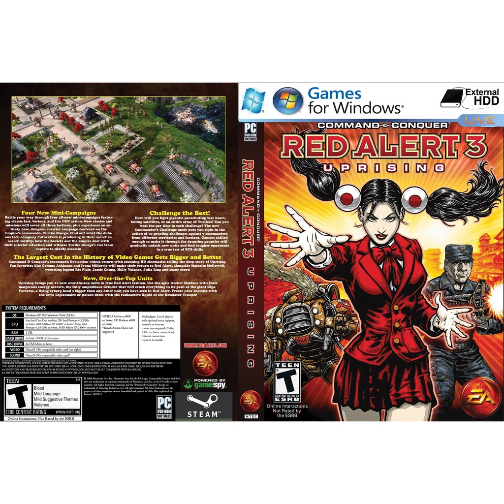 Command & Conquer: Red Alert 3 + Uprising Add-on PC GAME Offline ...
