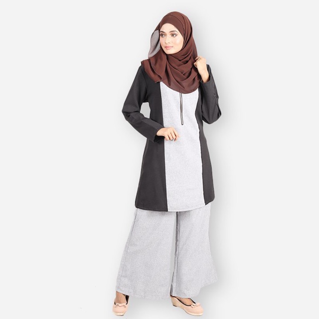 Warda Set Warida Set Muslimah Blouse Neelofa Lofa | Shopee Malaysia