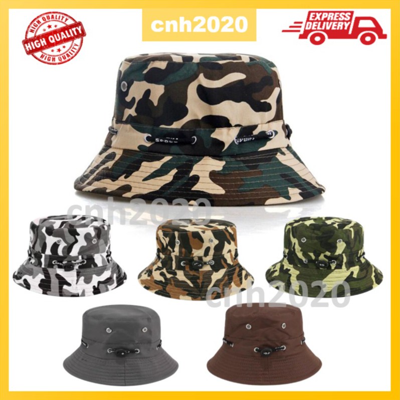 Topi Askar Camouflage Fisherman Hat Topi Memancing Fishing Cap Celoreng ...