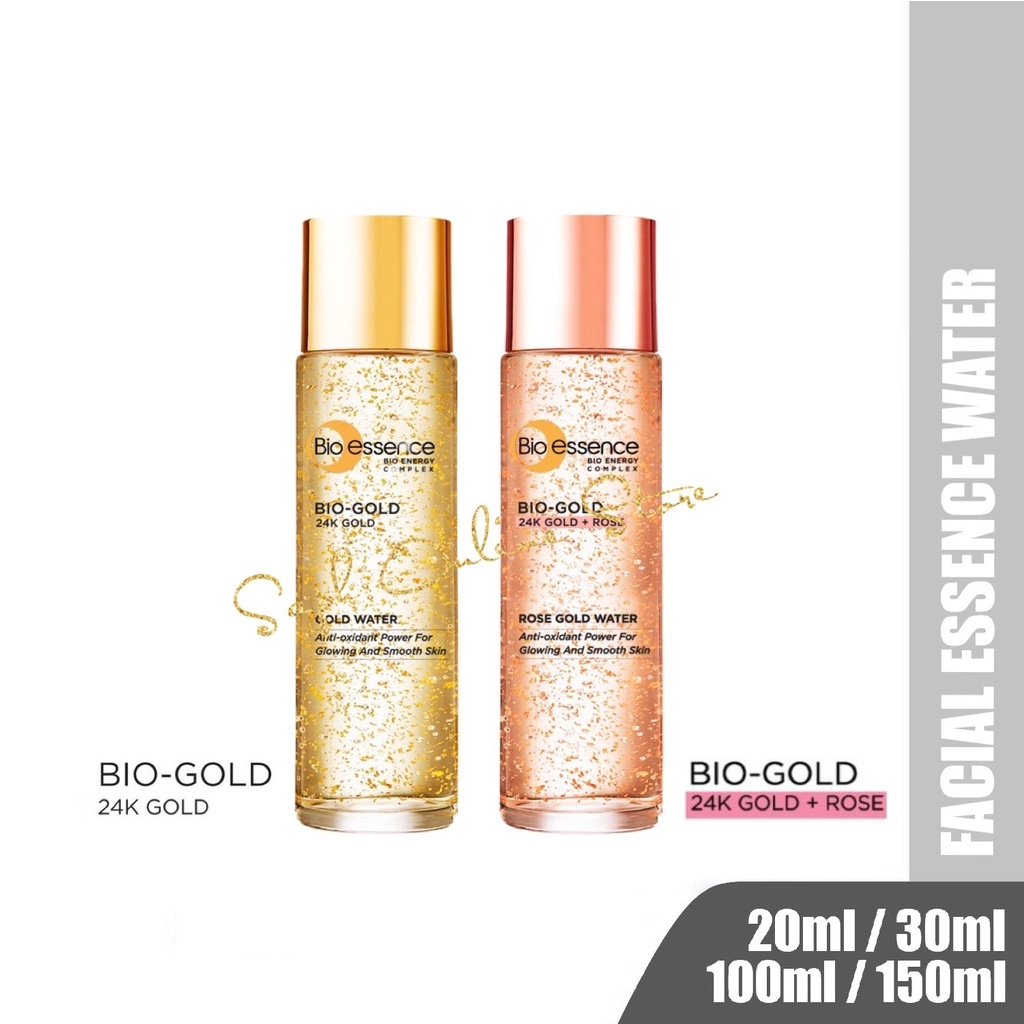 BIO-ESSENCE BIO-GOLD 24k Facial Essence Water (20ml / 30ml / 100ml ...