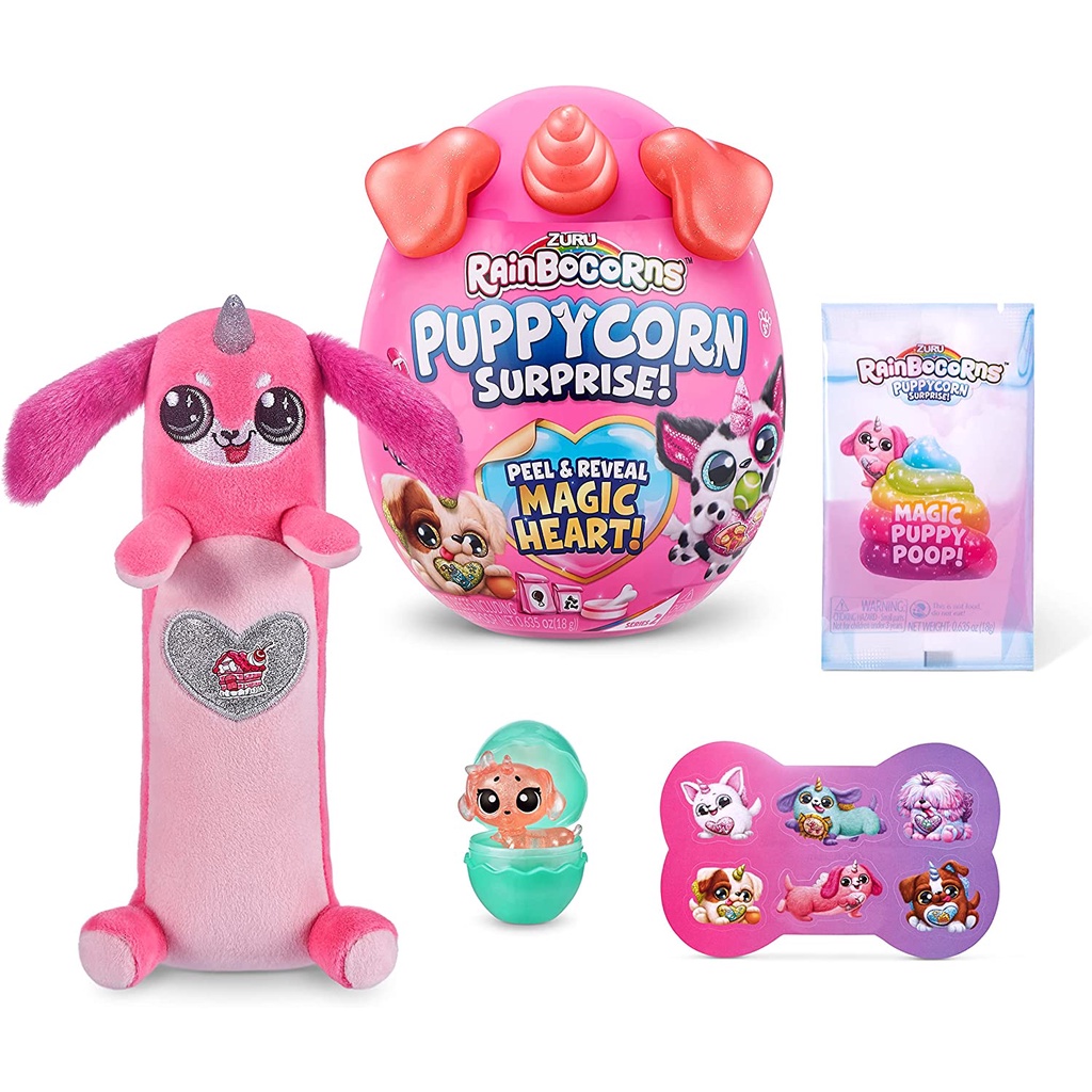 {ORIGINAL} ZURU RAINBOCORNS PUPPYCORN SURPRISE DOLL (9251) | Shopee ...