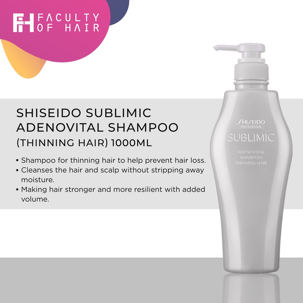Shiseido Sublimic Adenovital Shampoo (1000ml) | Shopee Malaysia