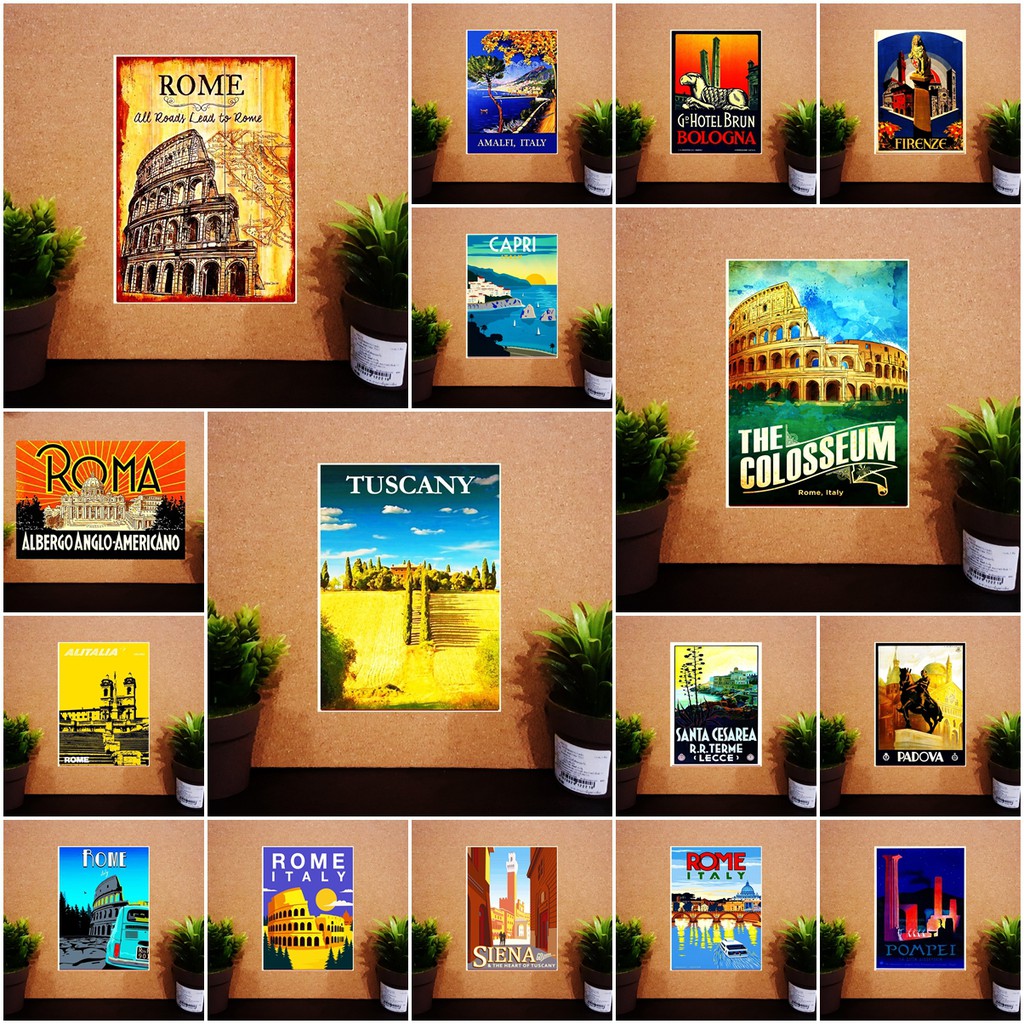 Fridge Magnet Italy 2x3inch Doorgift Souvenir set Q 2x3