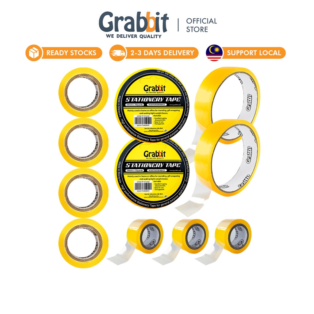 Grabbit Small Stationery Tape (18mm x 24mm) | Shopee Malaysia