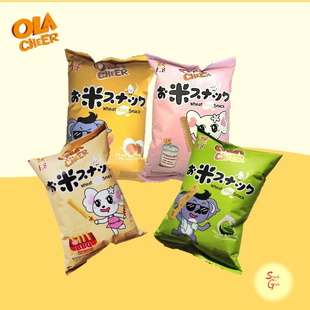 OLA CHEER Wheat Rice Snacks Assorted (60G) | Shopee Malaysia