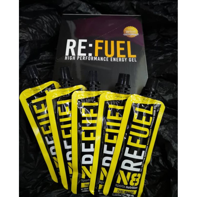 N8 Refuel Energy Gel (Halal) 5 Gel/Half box Thai Mango | Shopee Malaysia