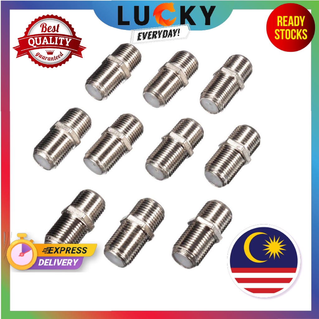 WSS 6pcs / 10pcs Astro MYTV RG6 cable joint/ F connector joint | Shopee ...