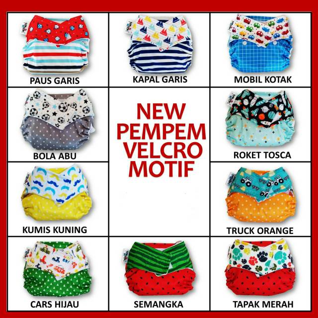 Pempem Velcro, Snap, Inner Gusset and Leg Gusset | Shopee Malaysia